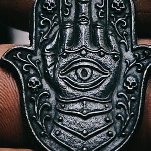 Gauntlet Middle Finger Hamsa Evil Eye Charm - Etsy Canada