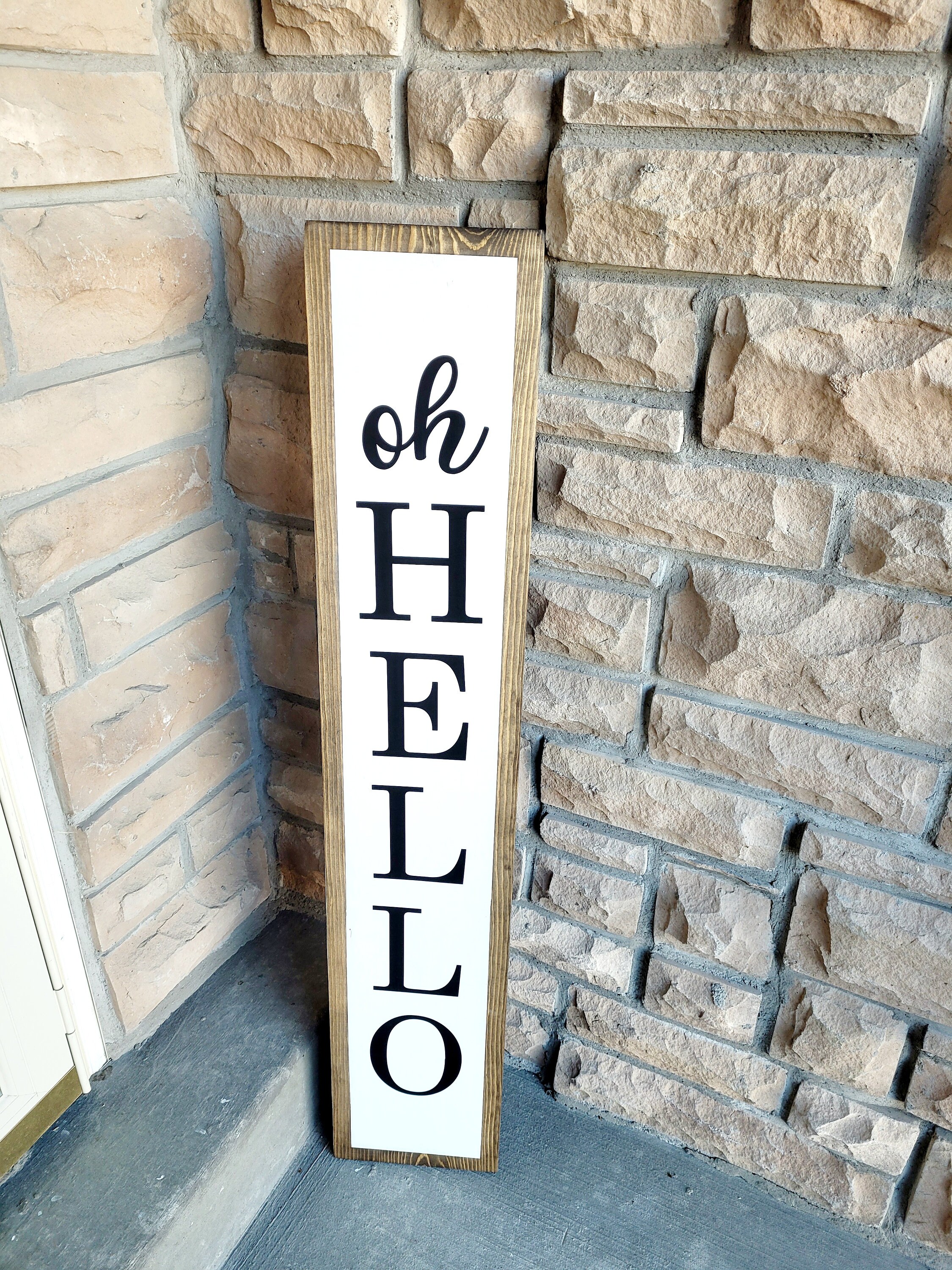 Oh Hello Porch Leaner - Etsy