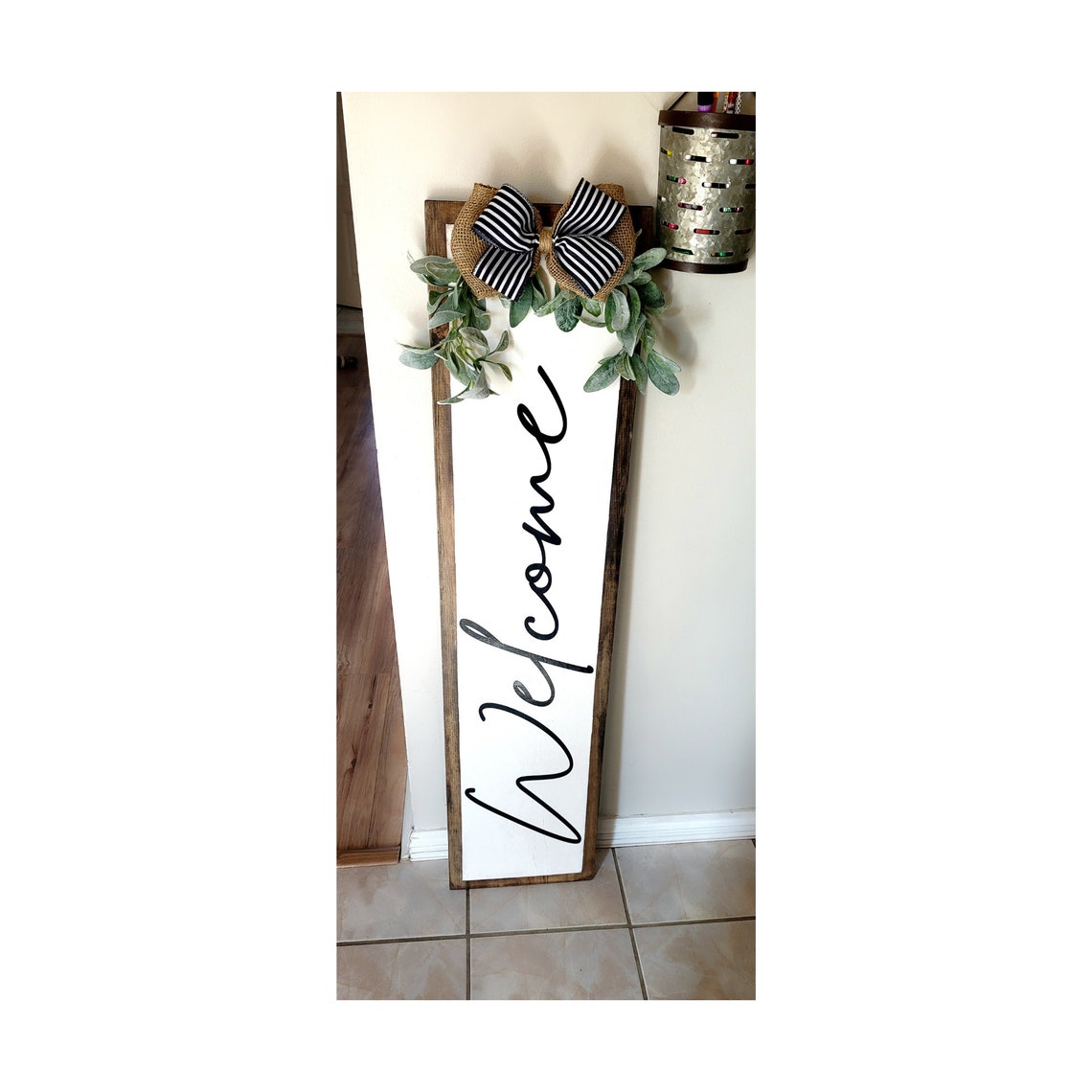 Welcome Porch Leaner - Etsy