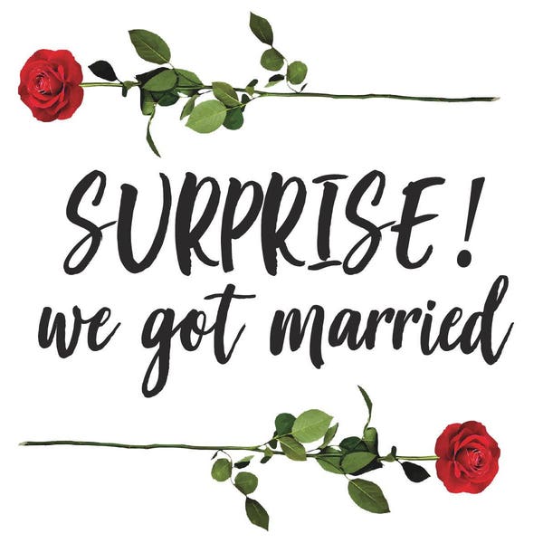 We Got Married - Etsy