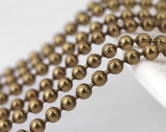 Brass Ball Chain - Etsy