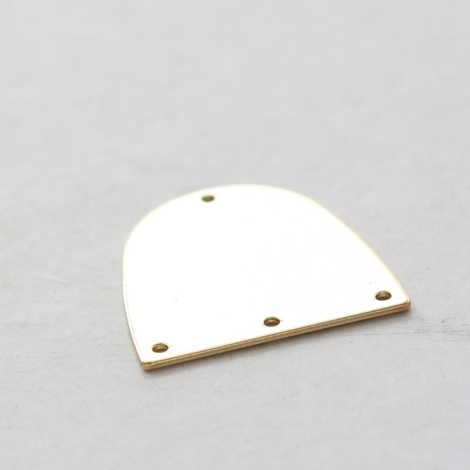 20x20mm Four Hole Raw Brass U Link Findings Brass Base / - Etsy