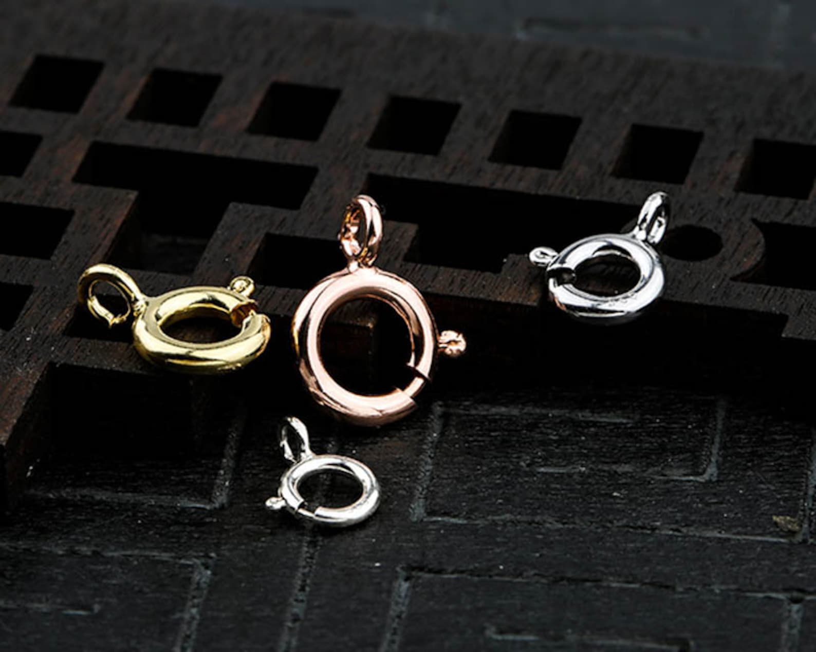 925 Silver Round Buckle 925 Silver Spring Buckle DIY 925 | Etsy