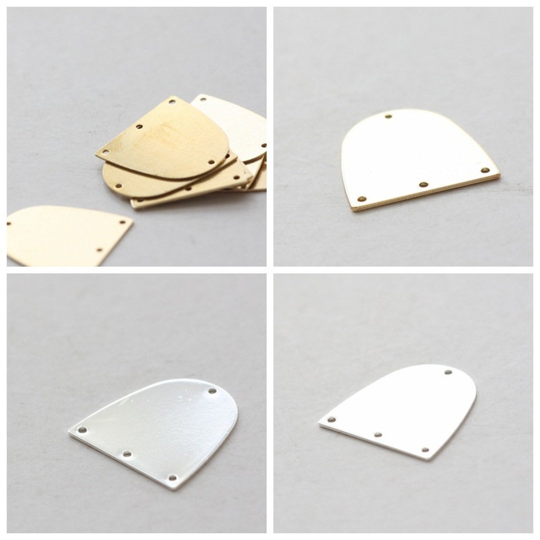 20x20mm Four Hole Raw Brass U Link Findings Brass Base / Pendant /charm ...