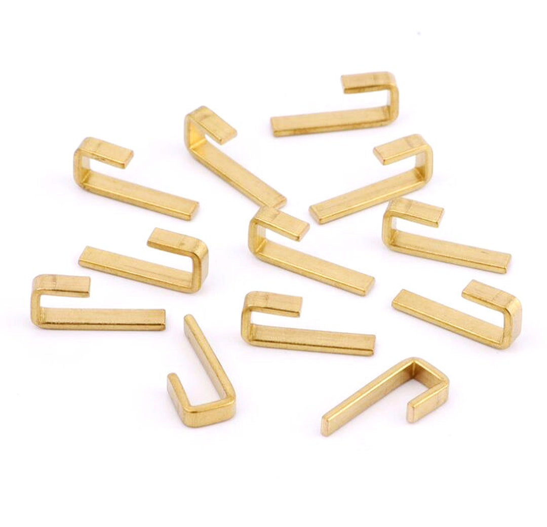 14x2.5x6mm Brass Rectangle Charms,raw Brass Geometric Pendant,brass ...