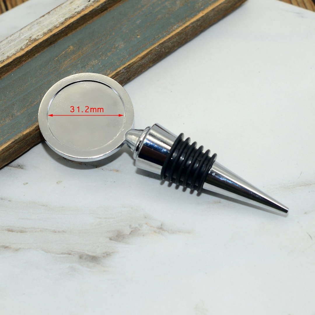 Double - Sided Round Wine Stopper-bottle Stoppers,silver Wine Bottle ...