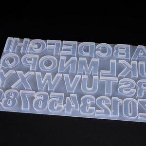 Letter Digital Silicon Mold,diy Resin Mold,decoration Silicone Mold ...