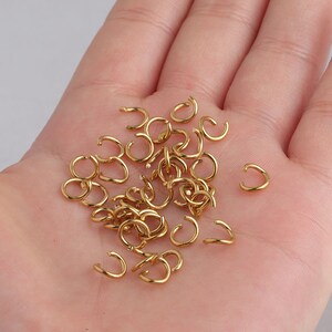 100pcs Stainless Steel Jump Ring, Link Connector Open Jump Rings, 1 ...