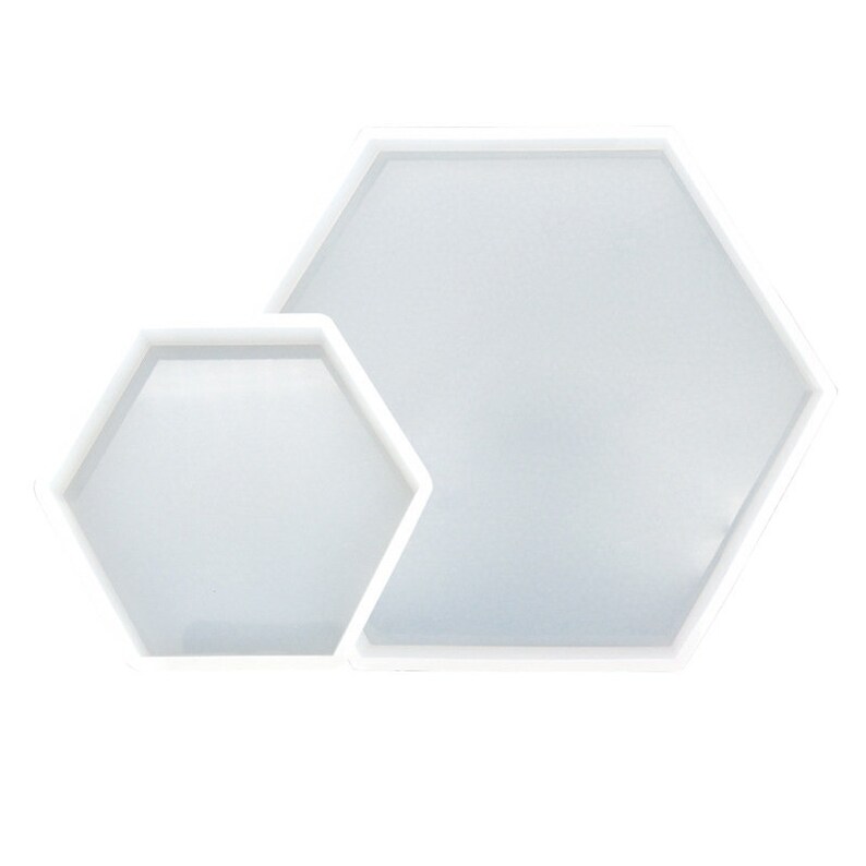 Hexagon Silicon Mold Coaster Resin Moldflexible Silicone - Etsy