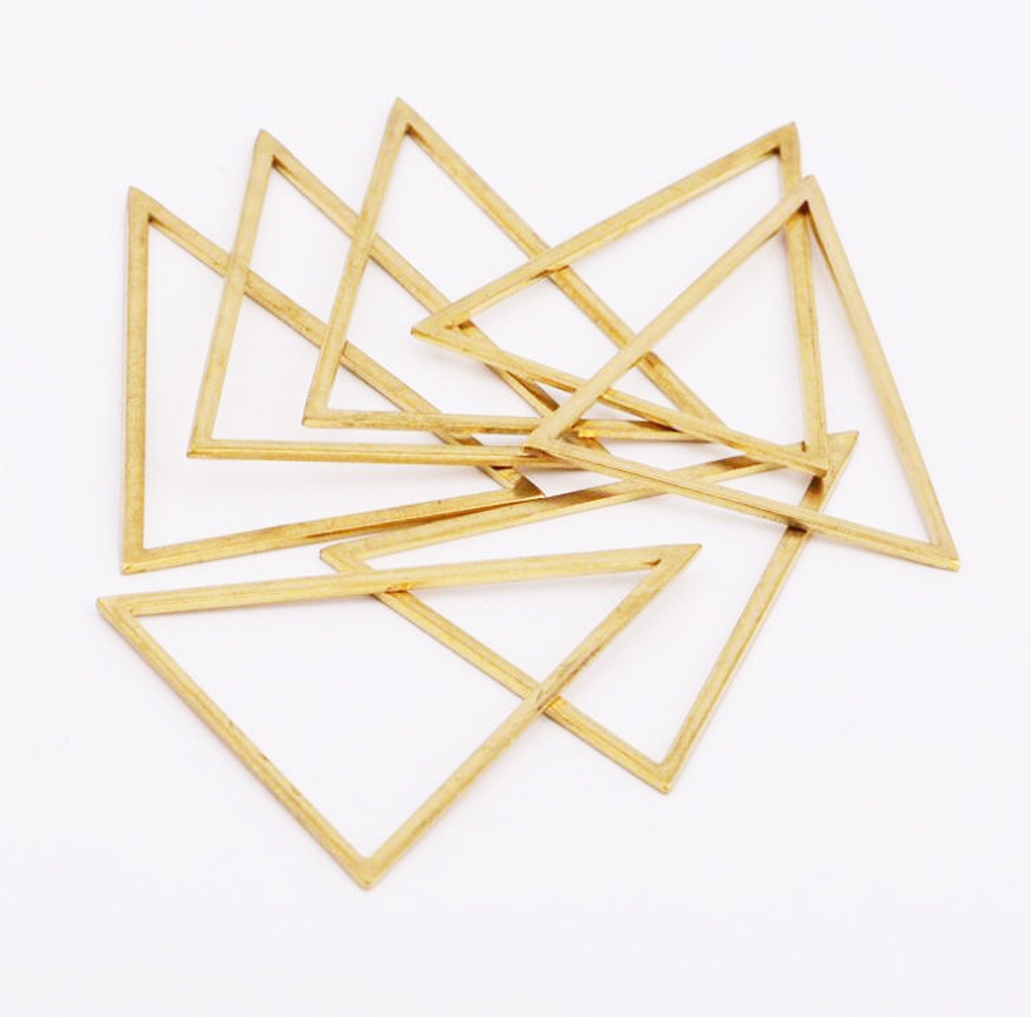 20pcs Raw Brass Triangle Shaped Findings Brass Base/ Pendant - Etsy