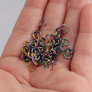 100pcs Stainless Steel Jump Ring, Link Connector Open Jump Rings, 1 ...