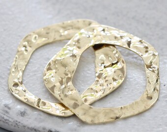 Brass Irregular Charms Irregular Shaped Raw Brass Pendants - Etsy