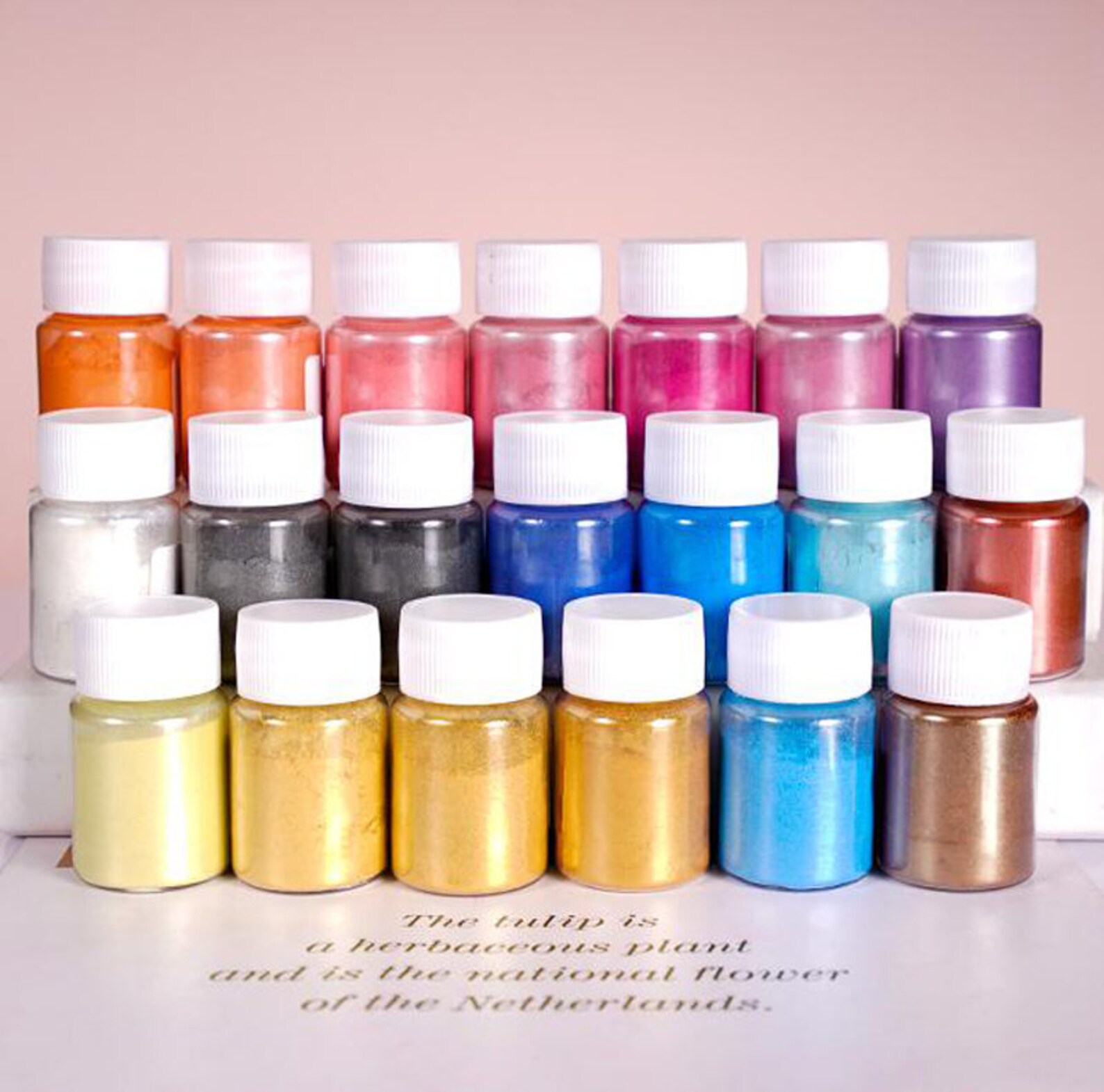 20 Colors Boxes Holographic Mixed Glitter Powder Silicon Mold | Etsy