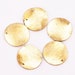 20mm Brass Texture Round Charmsraw Brass Geometric - Etsy