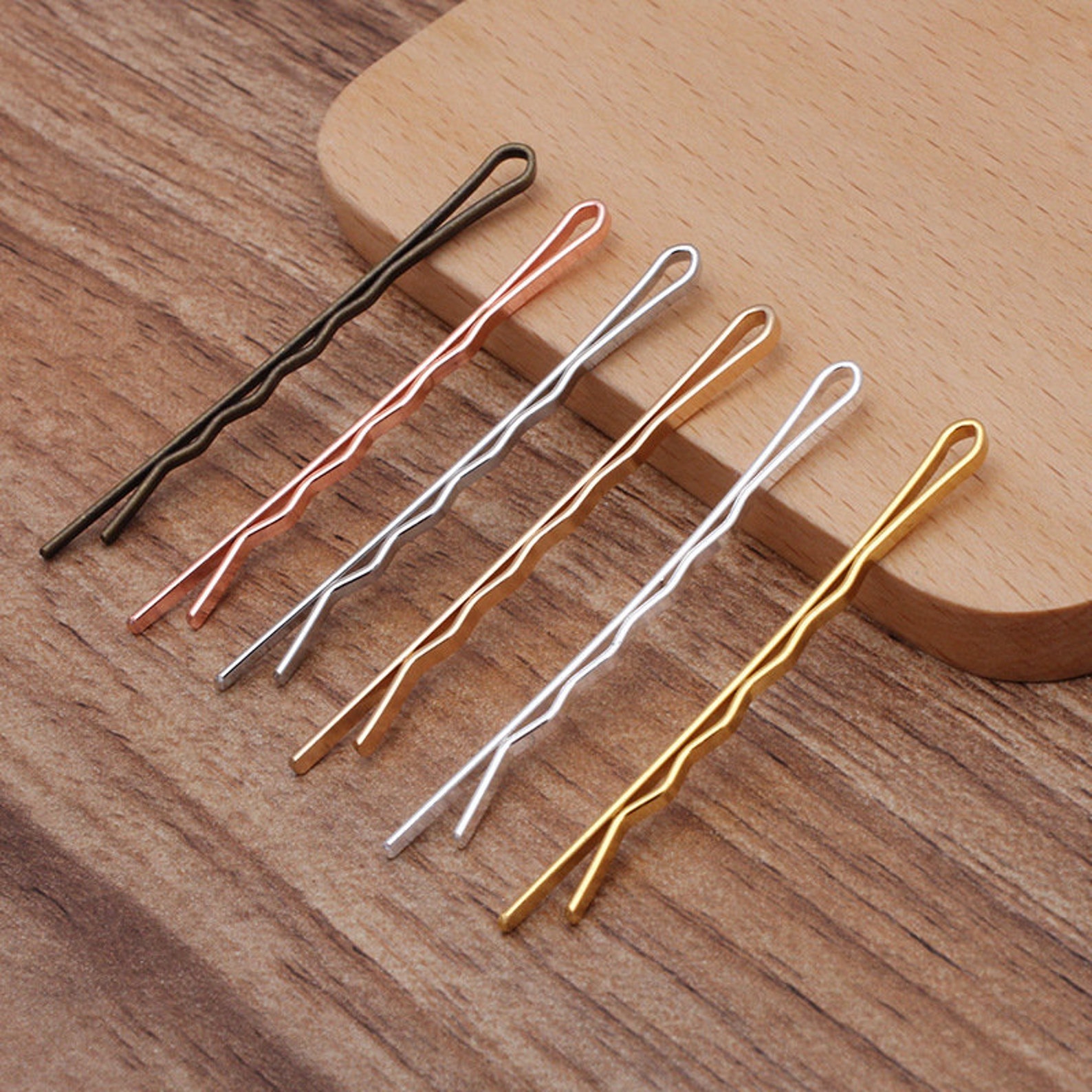 100pcs 55x2mm Bobby Pins Hair Clips Bobby Pins Simple Bobby Etsy