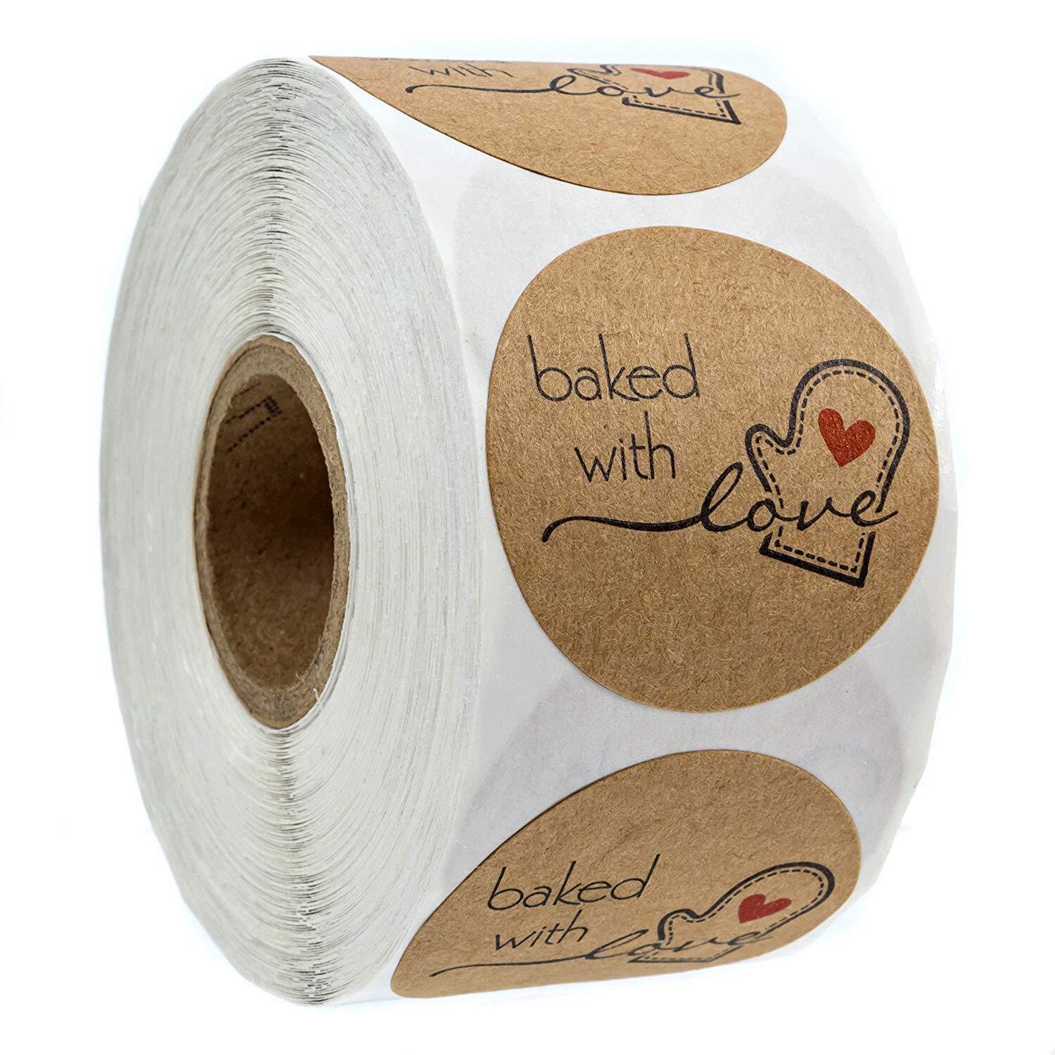Baked With Love Stickers Wedding Favor Stickers Labels Save - Etsy