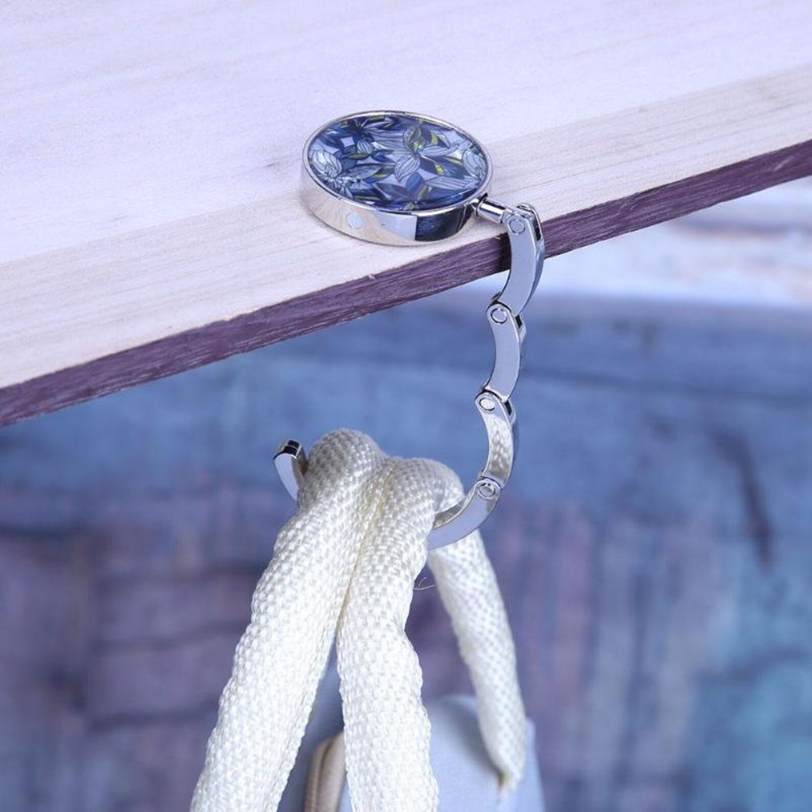 Bag Hanger Hook With Lifting Eye,blank DIY Foldable Glossy Handbag Bag ...