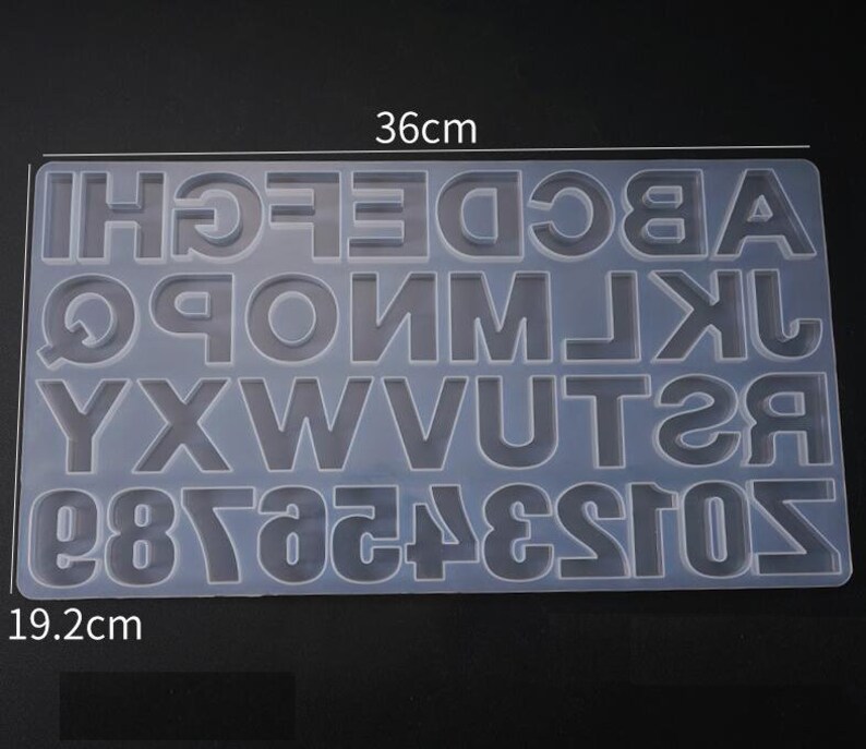 Letter Digital Silicon Molddiy Resin Molddecoration Silicone - Etsy