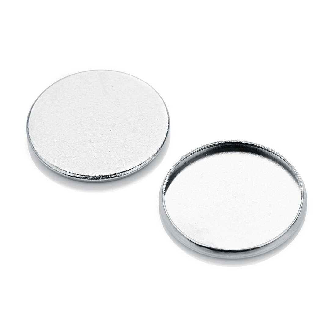 50pcs/ 100pcs Surgical Stainless Steel Bezel Blanks Round - Etsy