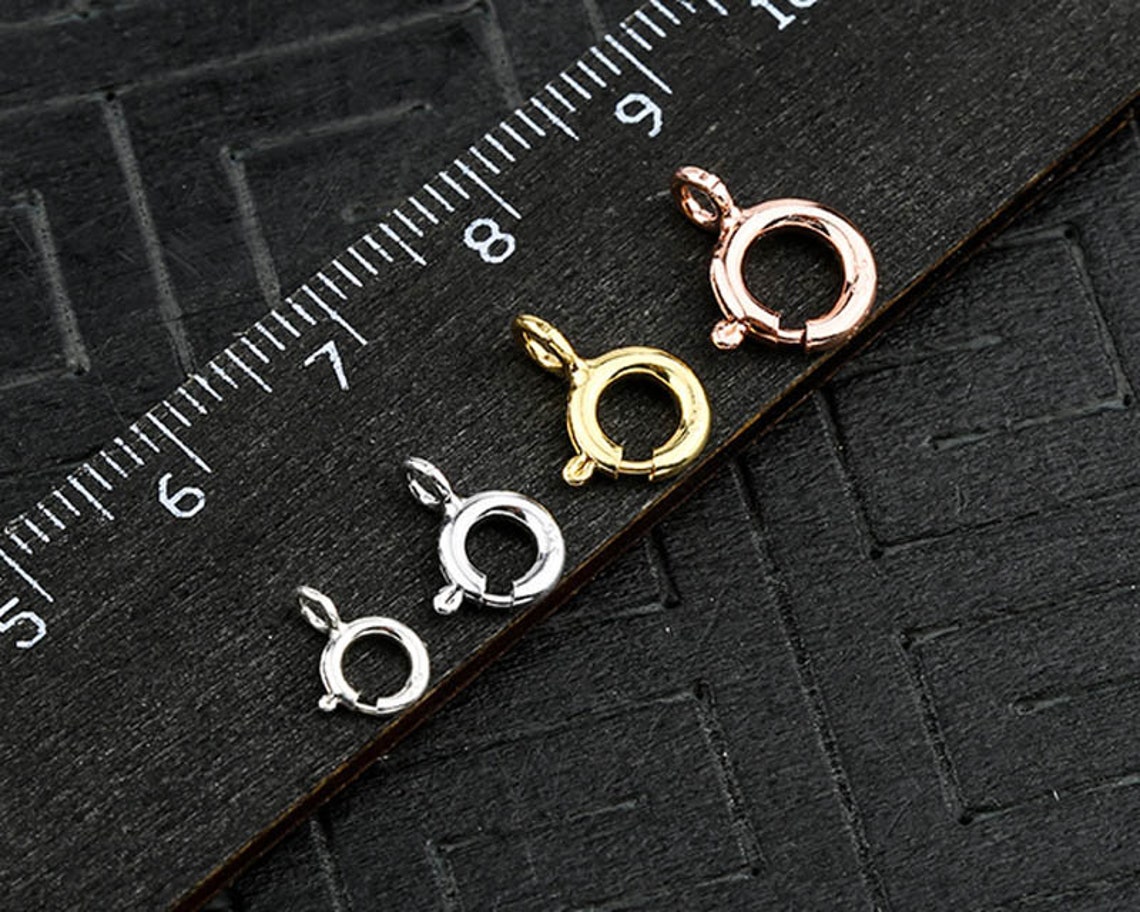 925 Silver Round Buckle 925 Silver Spring Buckle DIY 925 - Etsy