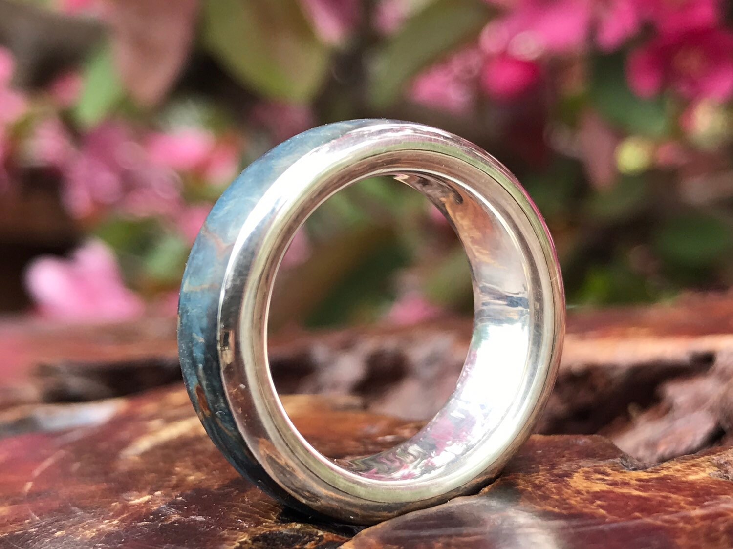 One of a kind 925 Sterling silver with stabilized exotic hard | Etsy