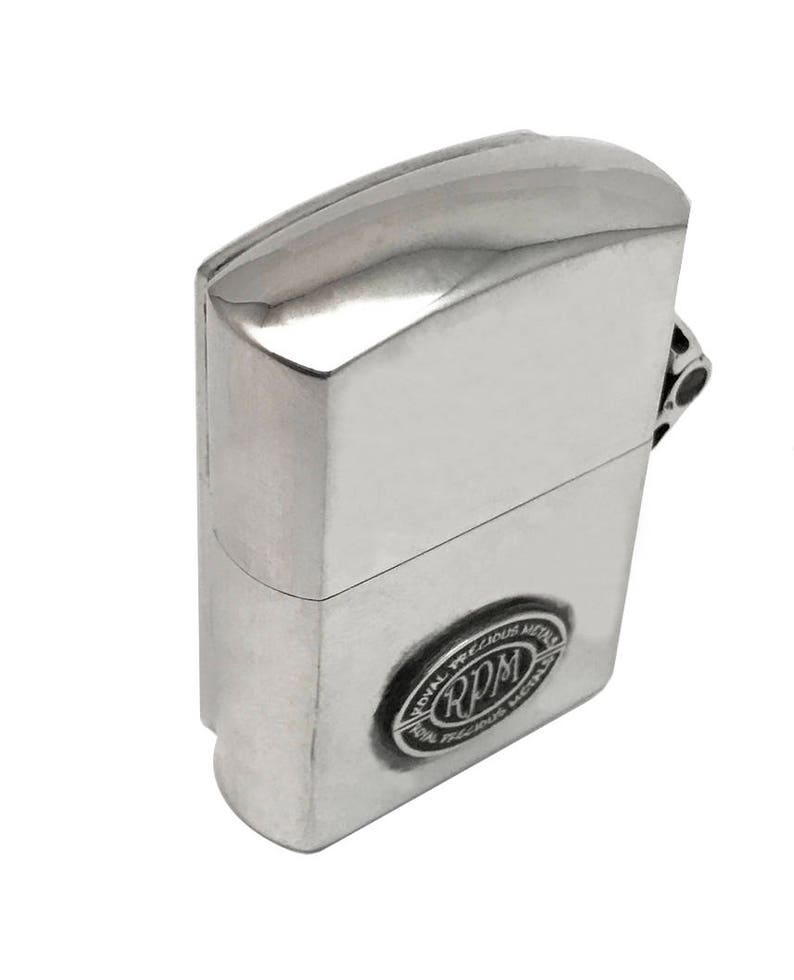 Zippo Lighter Case, Solid, Heavy 925 Sterling Silver, Original, Unique ...
