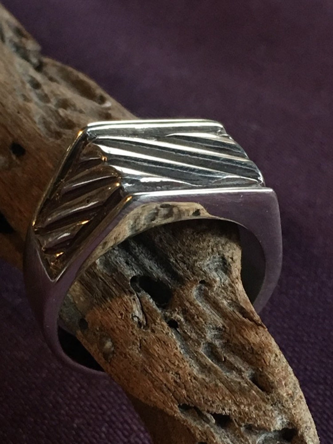 Solid 925 Sterling Silver Signet Ring, Elegant Handcrafted and Unique ...