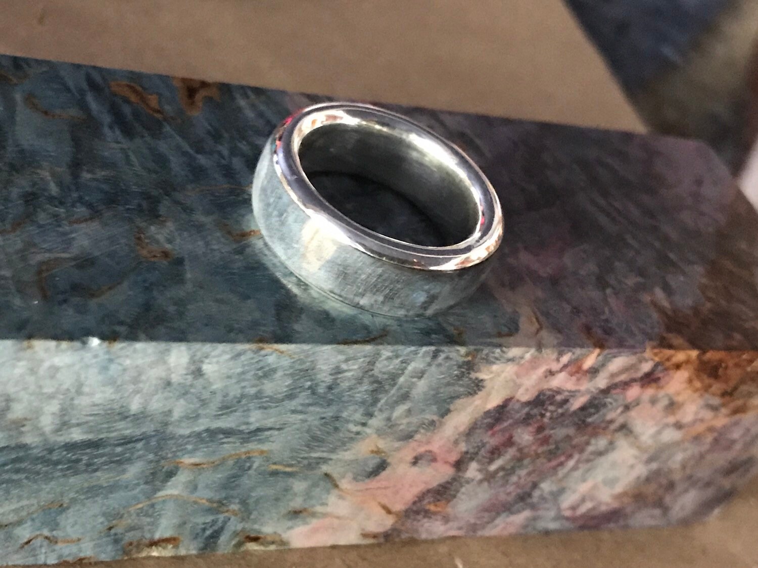 One of a kind 925 Sterling silver with stabilized exotic hard | Etsy