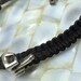 Sterling Silver Middle Finger Charm Bracelet: Braided Nylon, Adjustable ...