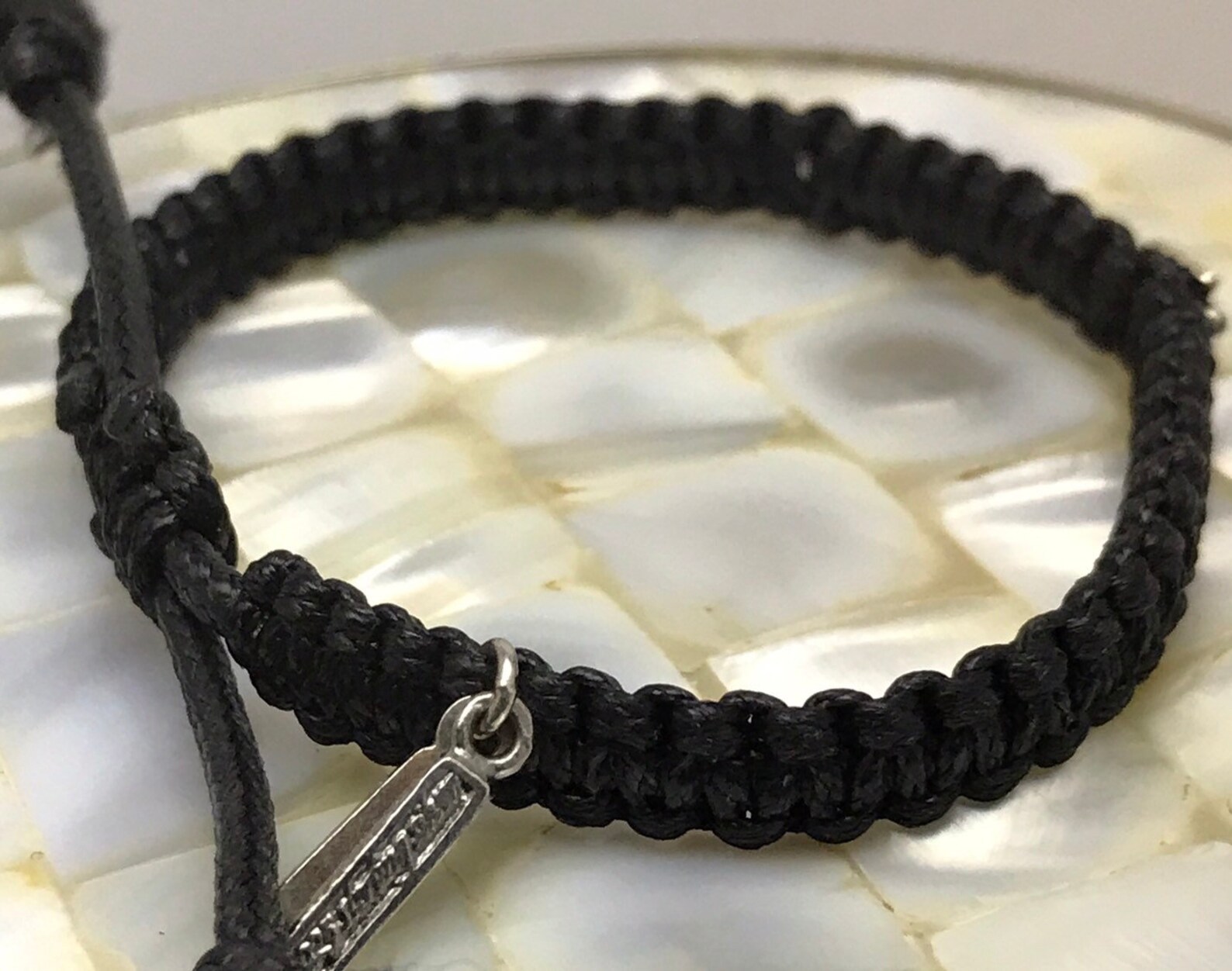 Silver arrow bracelet adjustable hand braided durable nylon | Etsy