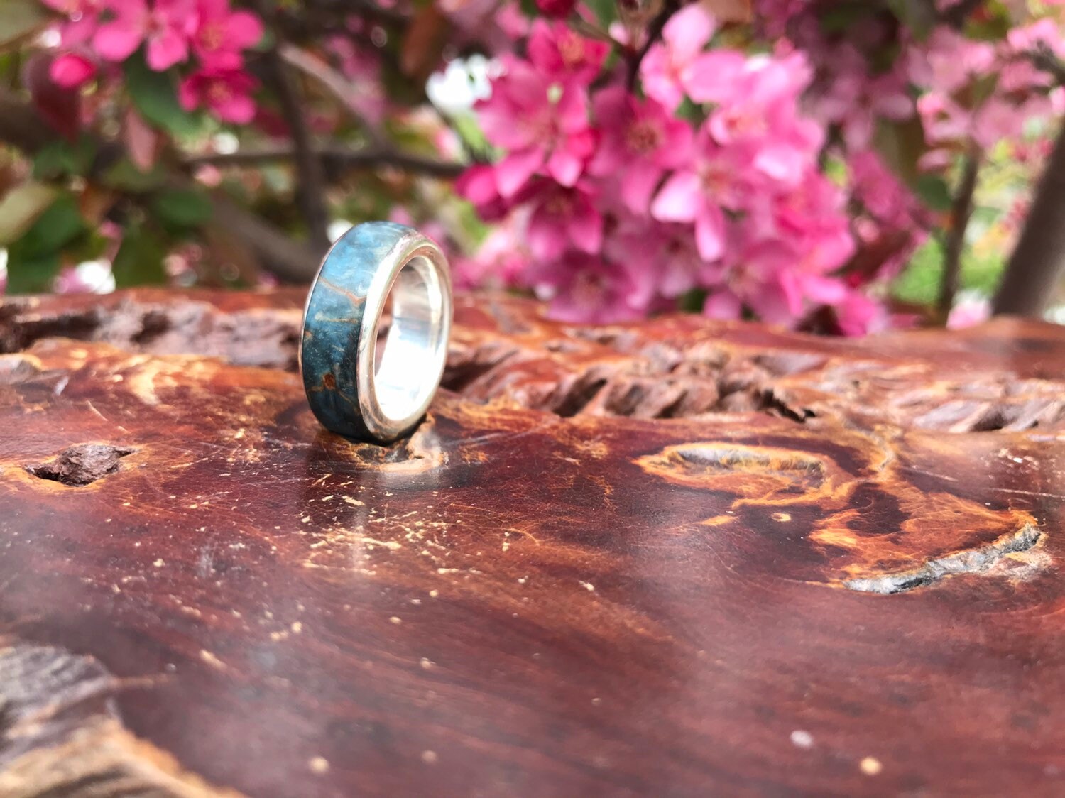 One of a kind 925 Sterling silver with stabilized exotic hard | Etsy