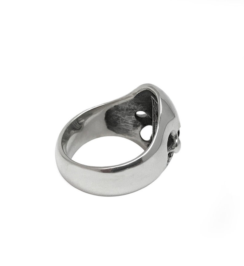 Skull Ring With Genuine Ruby Eyes 925 Sterling Silver Skull - Etsy