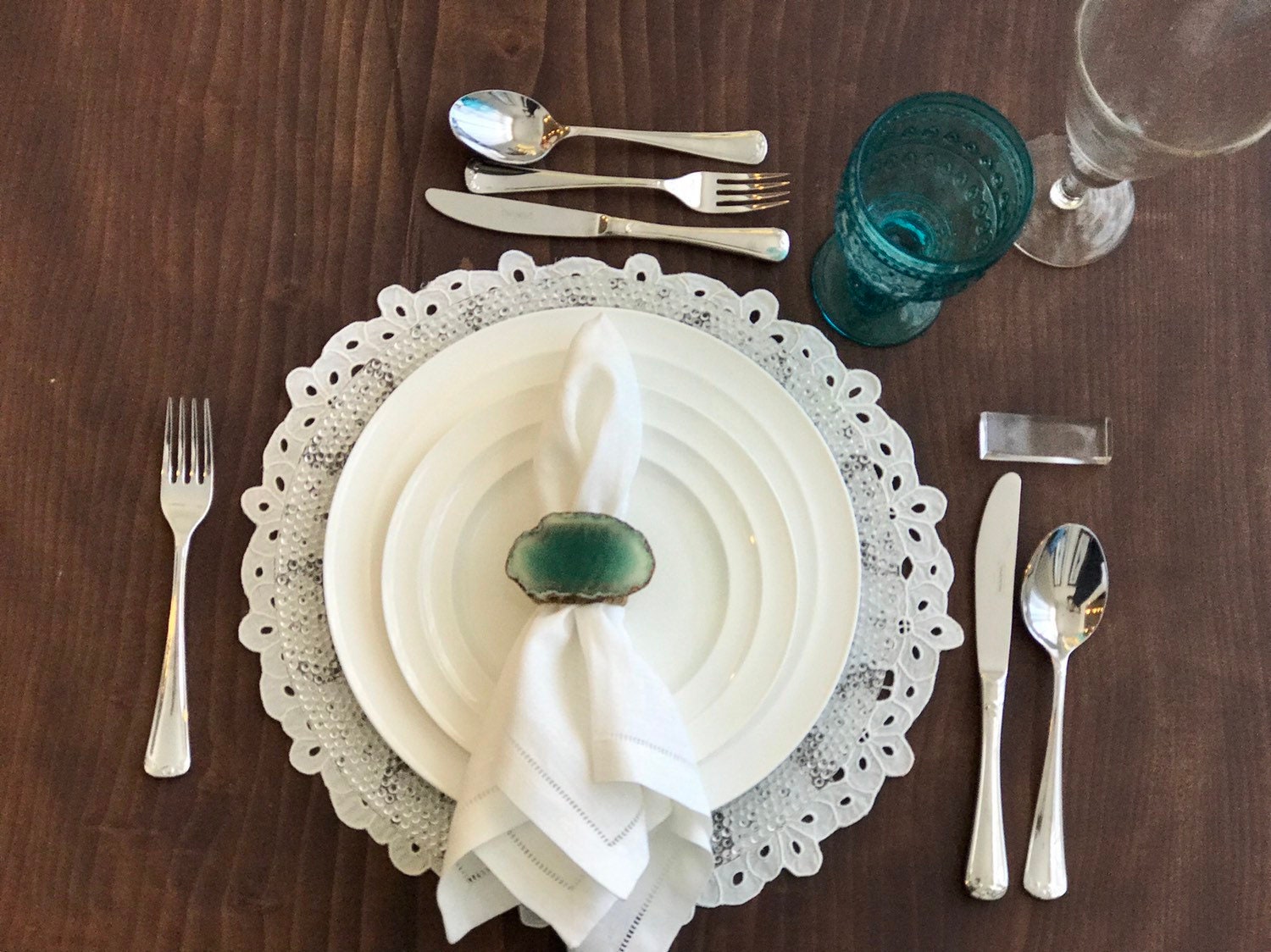 Brazilian Stone Napkin Ring ( green)