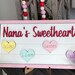 Personalized Sweetheart Wood Sign, Nana's Sweethearts, Grandma ...