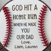 God Hit a Home Run When He Made You Our Dad Baseball Sign - Etsy