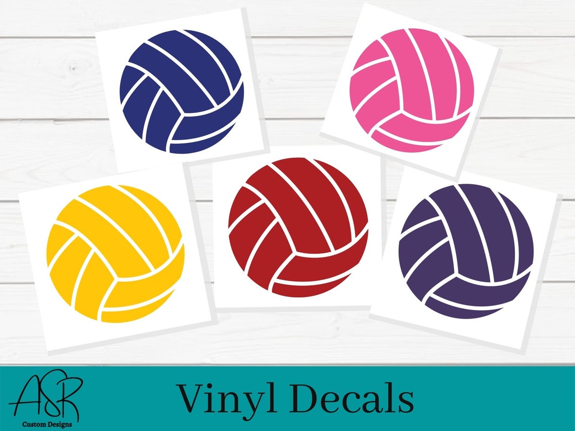 Volleyball Vinyl Decal Phone Decal Car Decal Cup Decal - Etsy