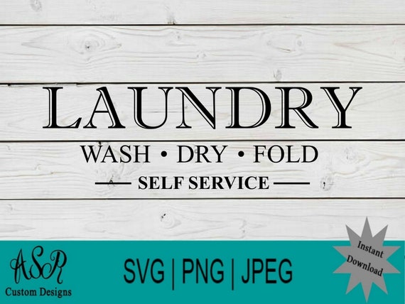 Laundry SVG PNG Cricut Files Cuttables Instant | Etsy
