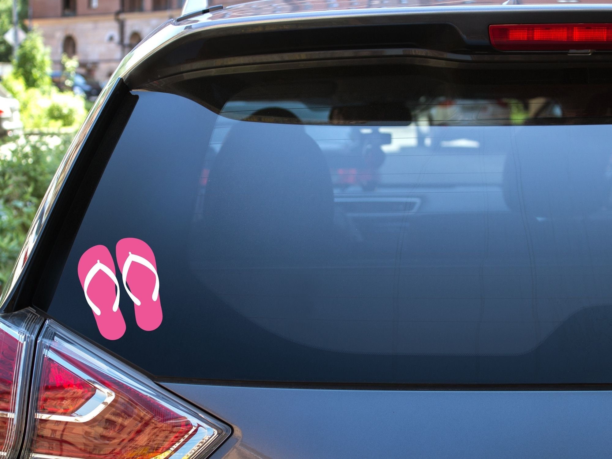 Flip Flops Vinyl Decal | Water Bottle Decal | Mug Decal | Car Decal ...