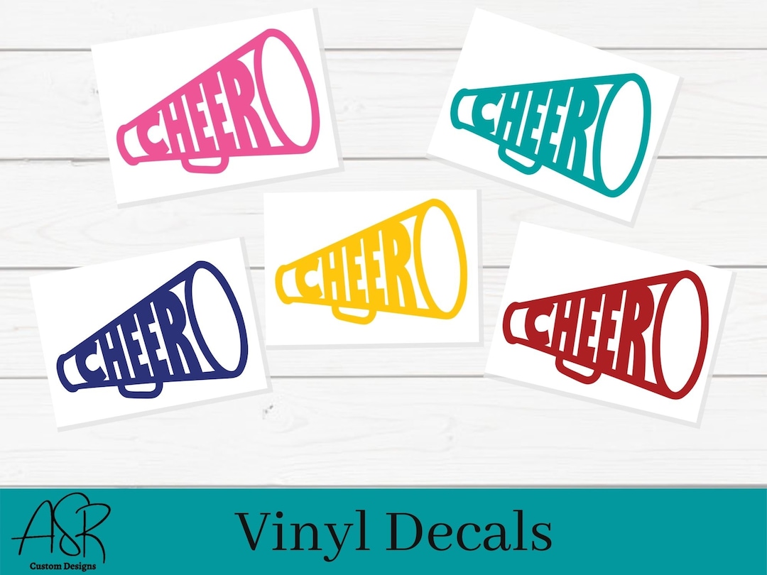 Cheer Megaphone Vinyl Decal | Cheerleading | Car Decal | Cup Decal ...