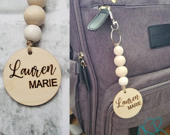 Beaded Bag Tag - Etsy