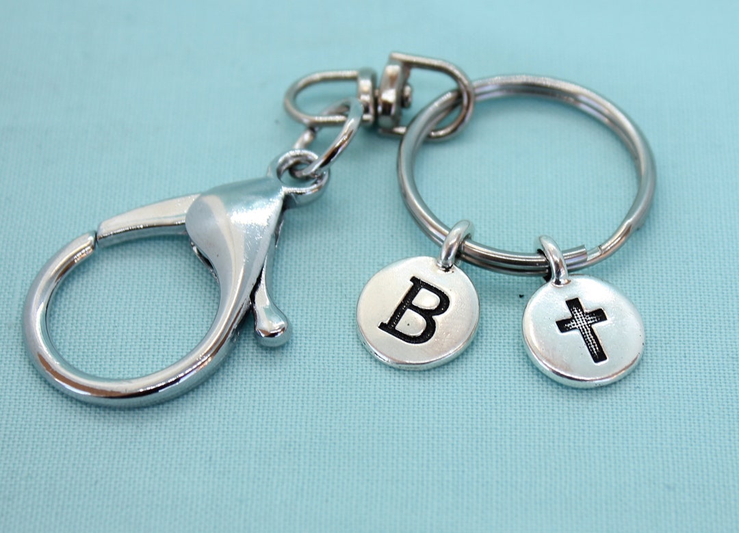 Tierracast Cross Charm, Cross Keychain, Silver Cross Charm, Religious ...