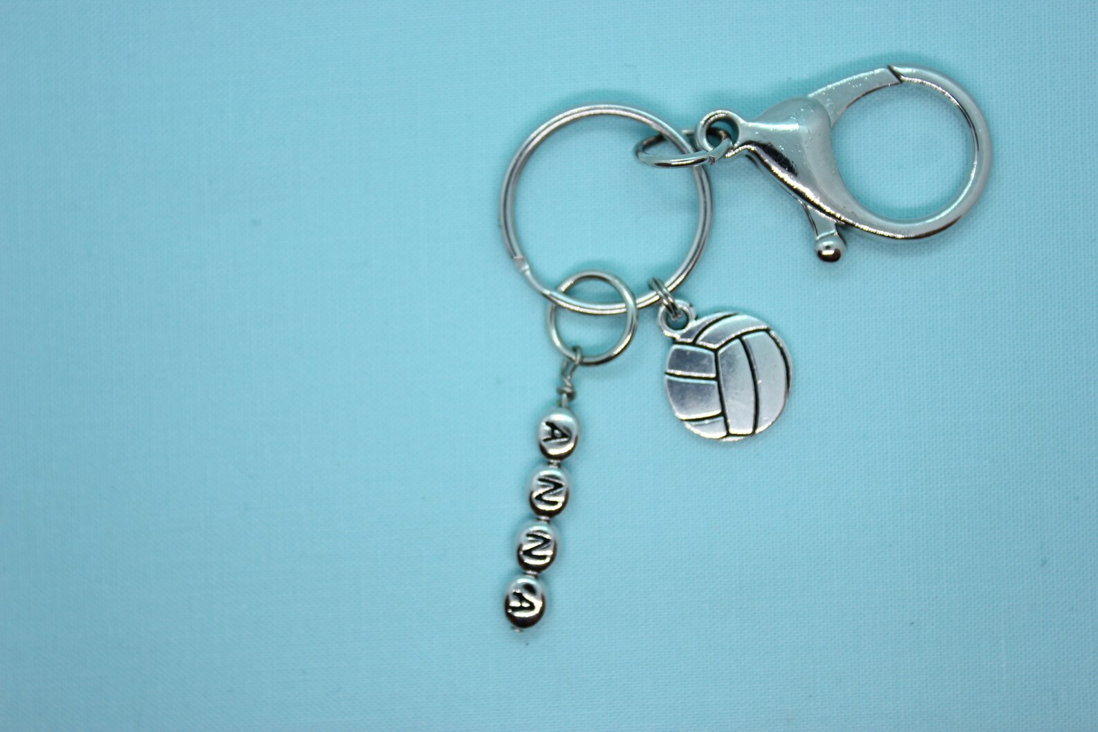Volleyball Keychain Stainless Steel Keychain Volleyball | Etsy