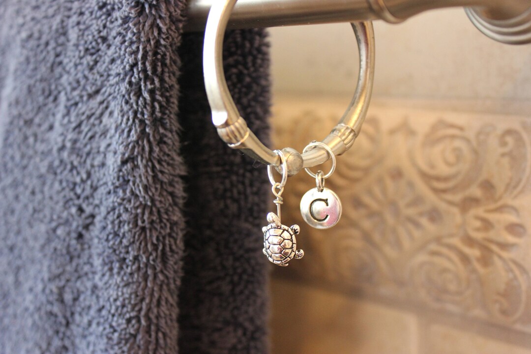 Turtle Towel Identifier, Turtle Towel Organizer, Nautical Bathroom ...