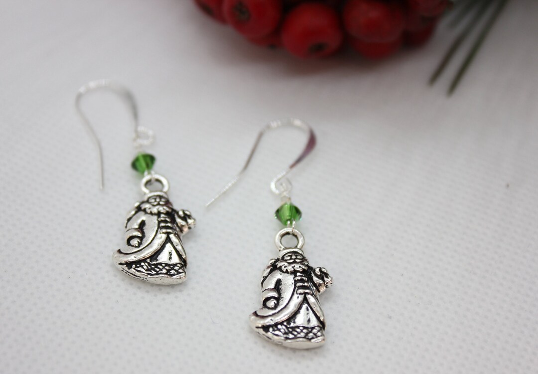 Santa Earrings, Santa Jewelry, Christmas Earrings, Christmas Jewelry ...