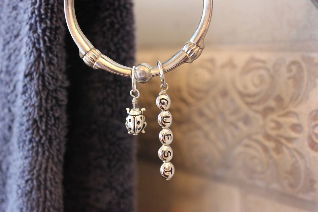 Ladybug Towel Identifier, Lady Bug Towel Organizer, Ladybug Bathroom ...