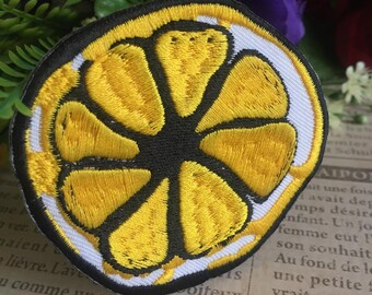 Embroidered lemon | Etsy