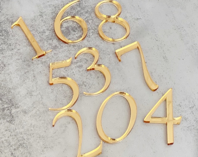 36” Acrylic Numbers - Etsy