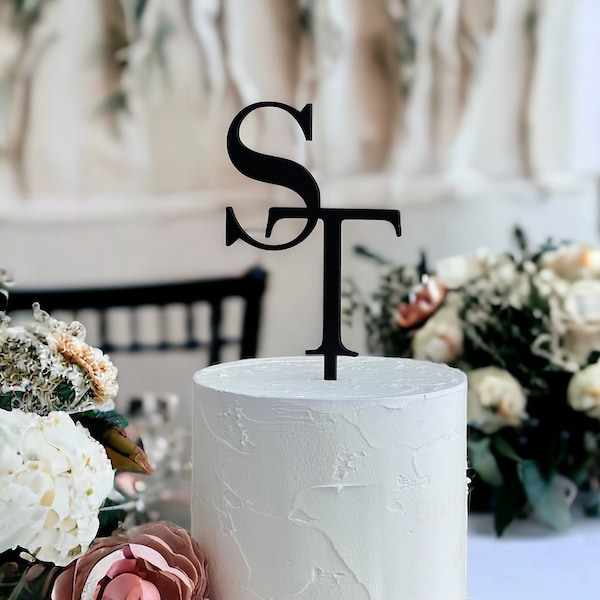 Initial Cake Topper - Etsy
