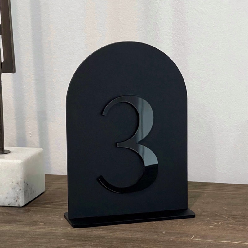Black Table Numbers - Etsy