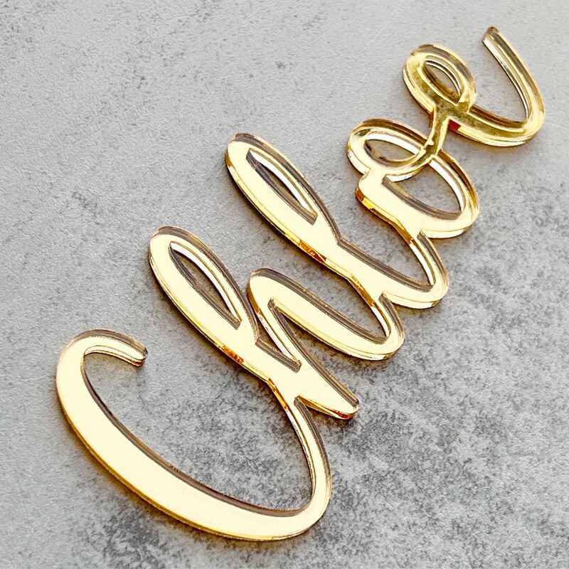 Gold Name Sign - Etsy